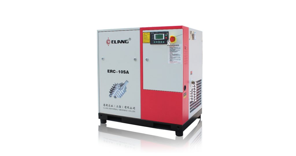 10HP 7.5Kw 8Bar 1.0m3/min Belt Driven Screw Air Compressor-Elang